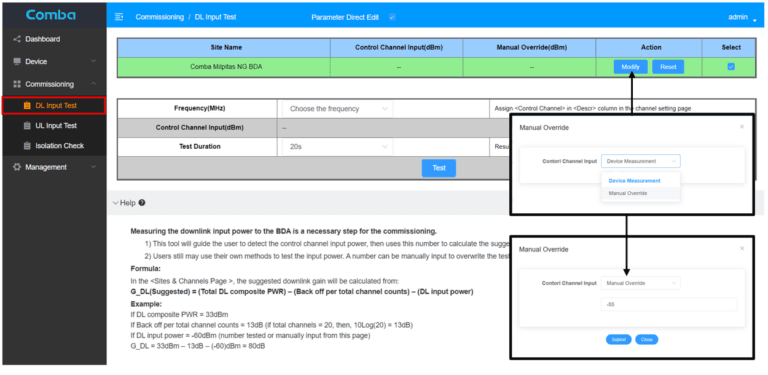 How to Commission The Comba V3 Class A BDA with the Internal Software ...