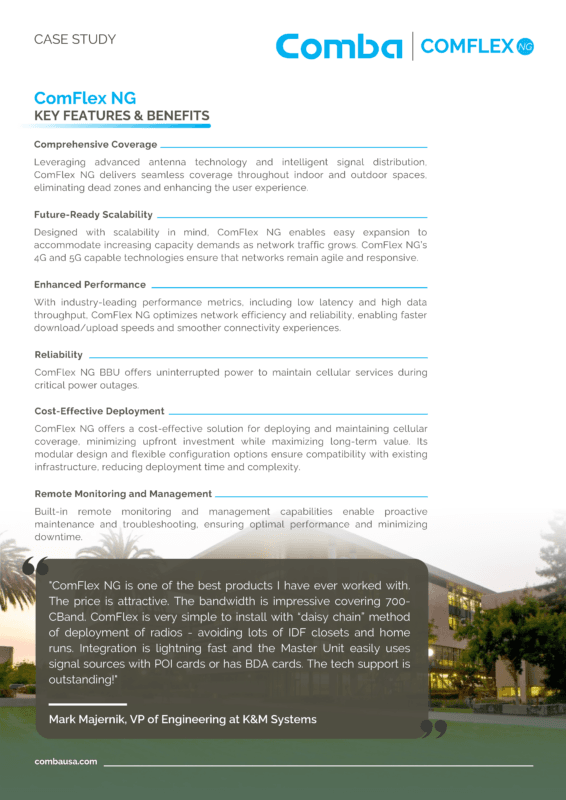 ComFlex NG – University Campus – Case Study